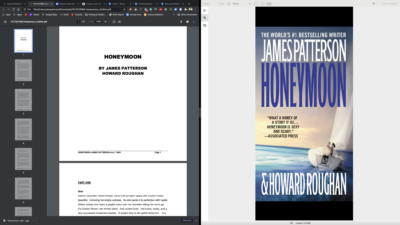 Video Case Study of the James Patterson Outline for Honeymoon